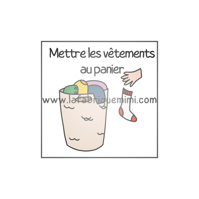 Vignette - Mettre les vêtements au panier
